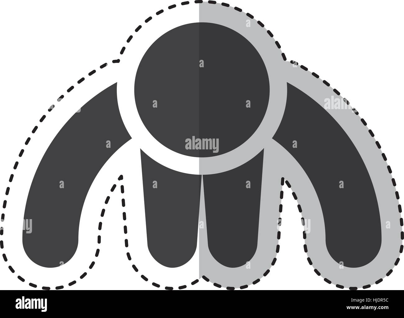 human silhouette isolated icon vector illustration design Stock Vector ...