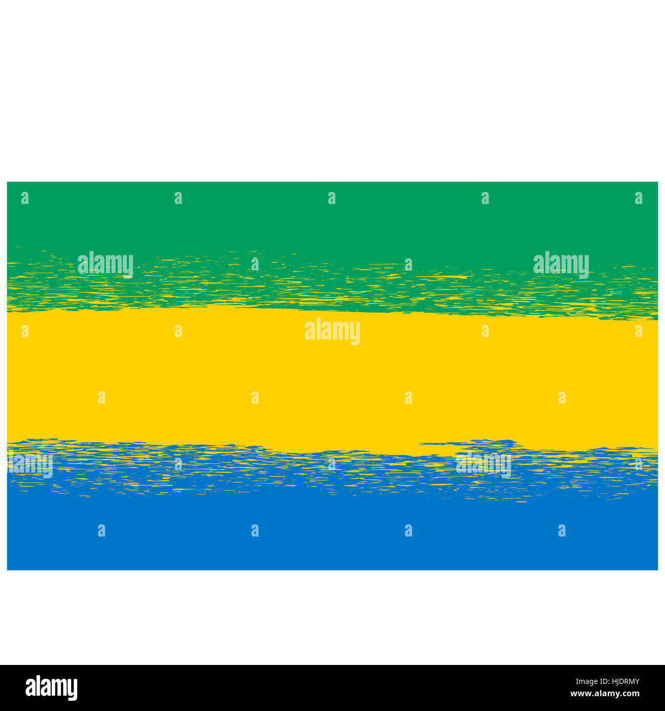 Flag of Gabon Stock Photo - Alamy