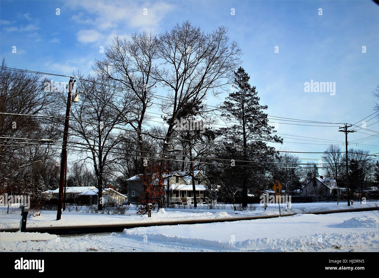Snow in connecticut hi-res stock photography and images - Alamy
