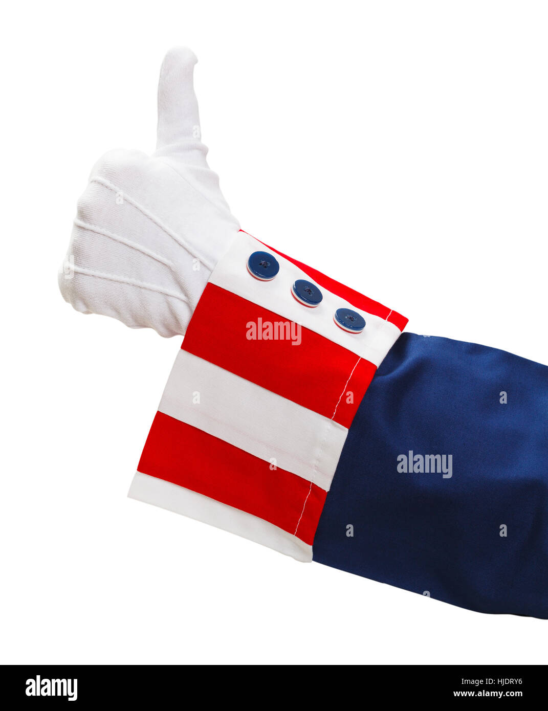 Presidents Hand with Thumbs Up Isolated on White Stock Photo - Alamy