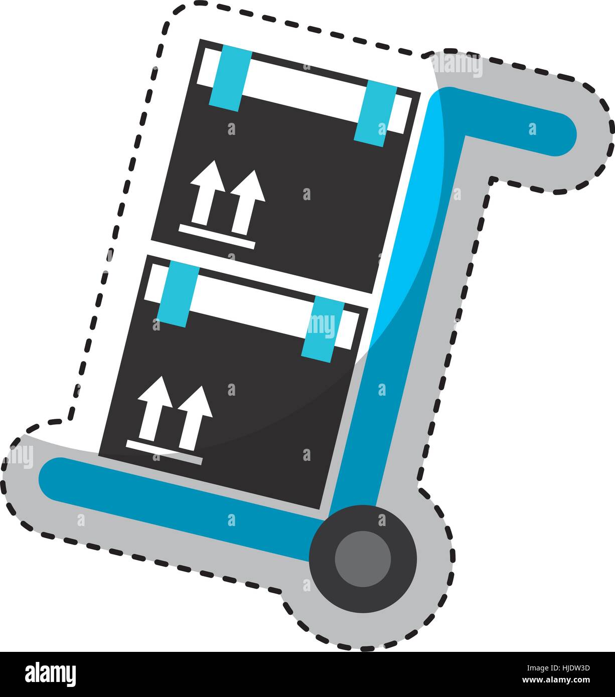 cart box packing icon vector illustration design Stock Vector Image ...