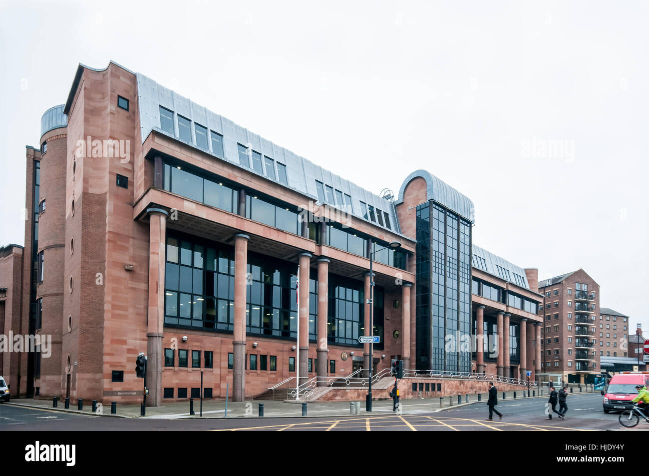 Newcastle Upon Tyne Combined Court Centre Stock Photo - Alamy