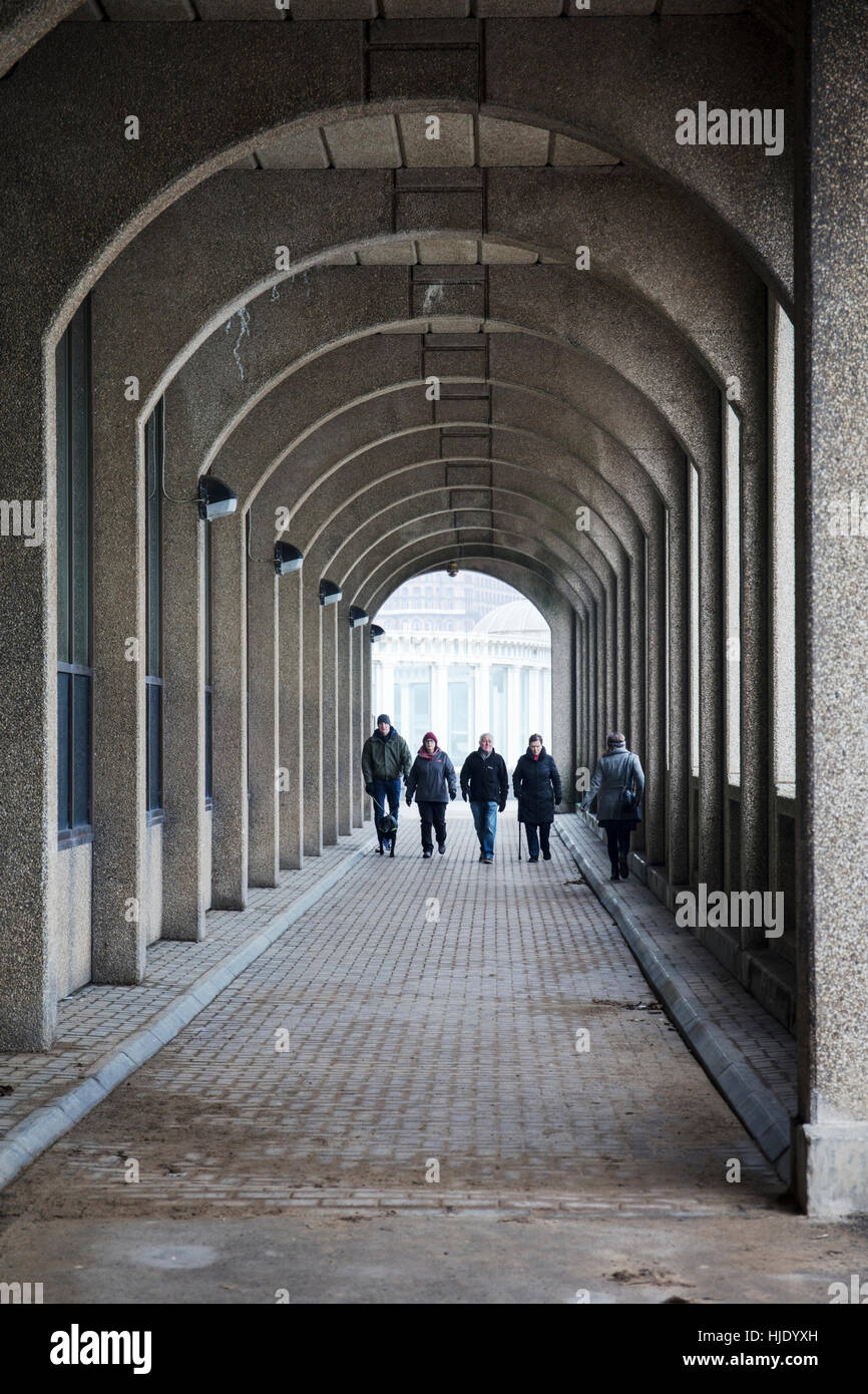 Tunneled walkway hi-res stock photography and images - Alamy