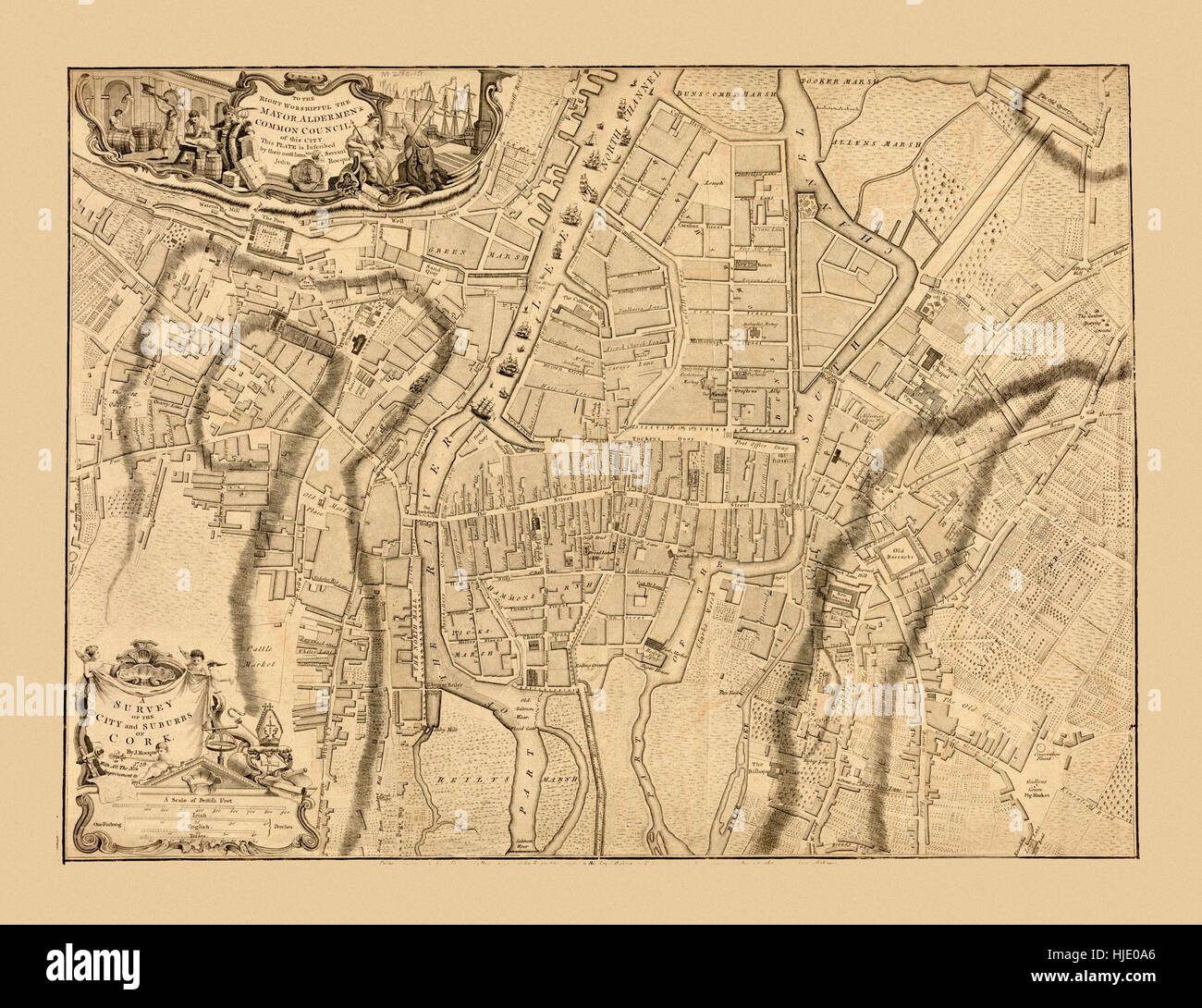 Antique map of cork hi-res stock photography and images - Alamy