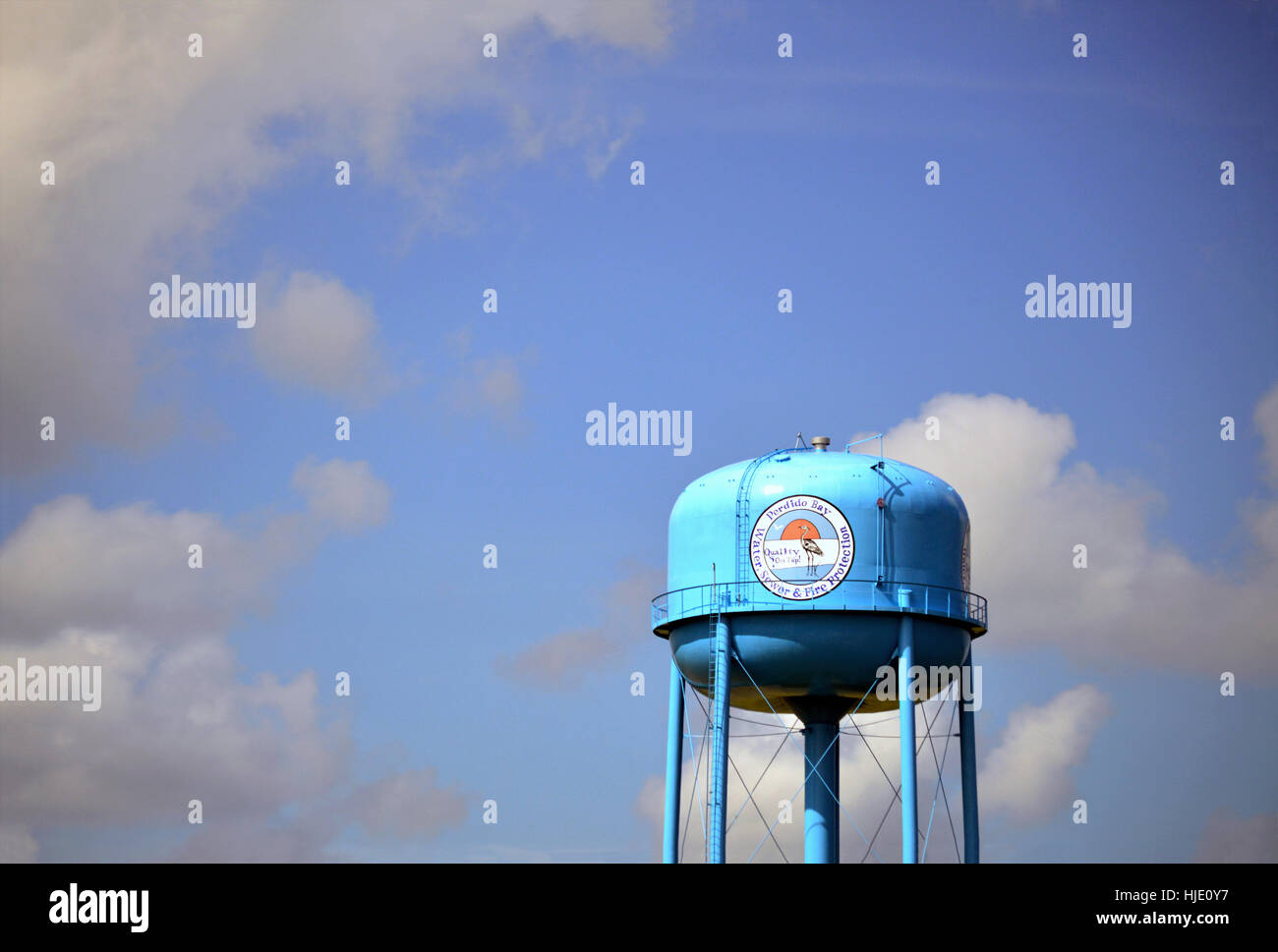 A Perdido key water tower at evening Stock Photo - Alamy