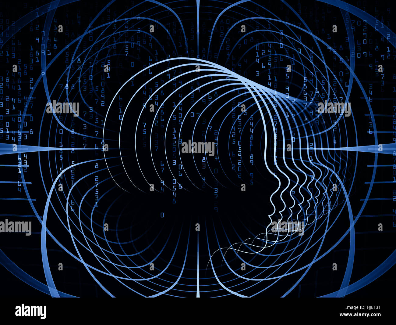 profile, blue, calculation, arrangement, composition, space, face ...