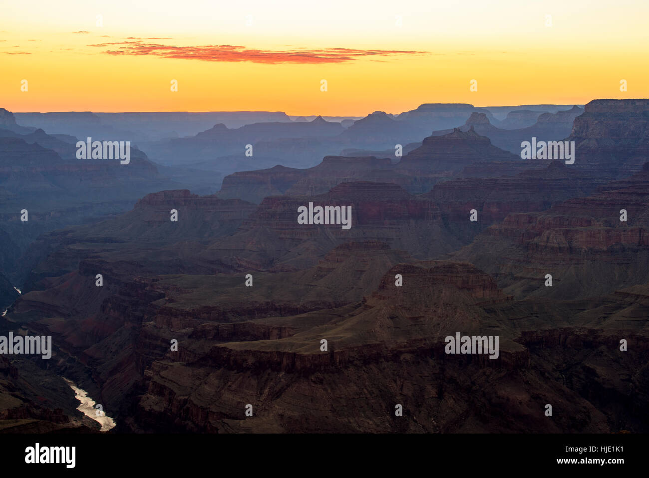 View at sunset from Lipan Point, Grand Canyon National Park, Arizona ...