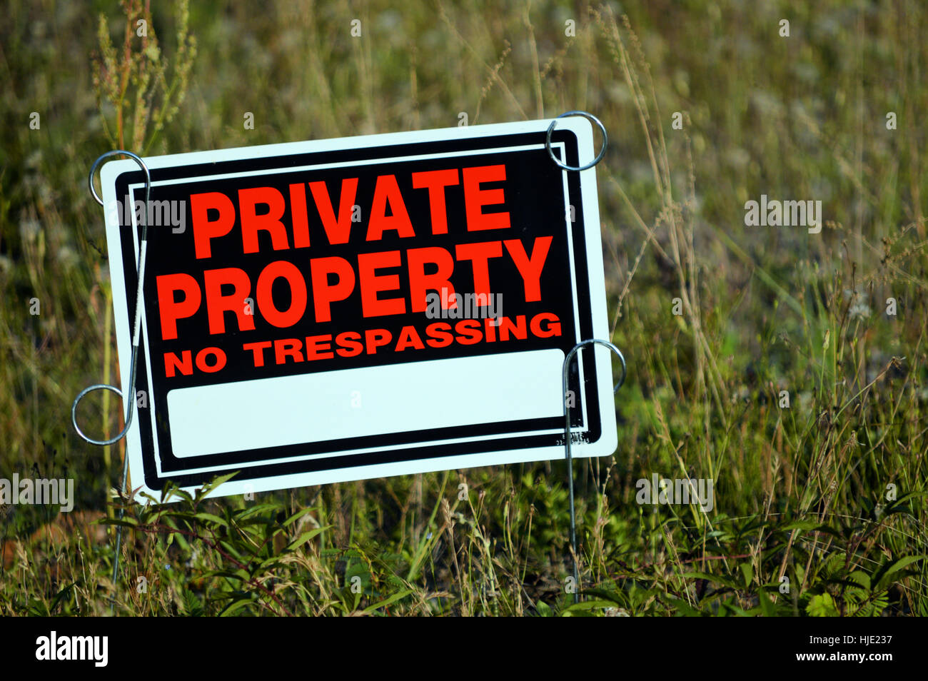 A cocked private property sign in a field Stock Photo - Alamy A cocked private property sign in a field Stock Photo - Alamy