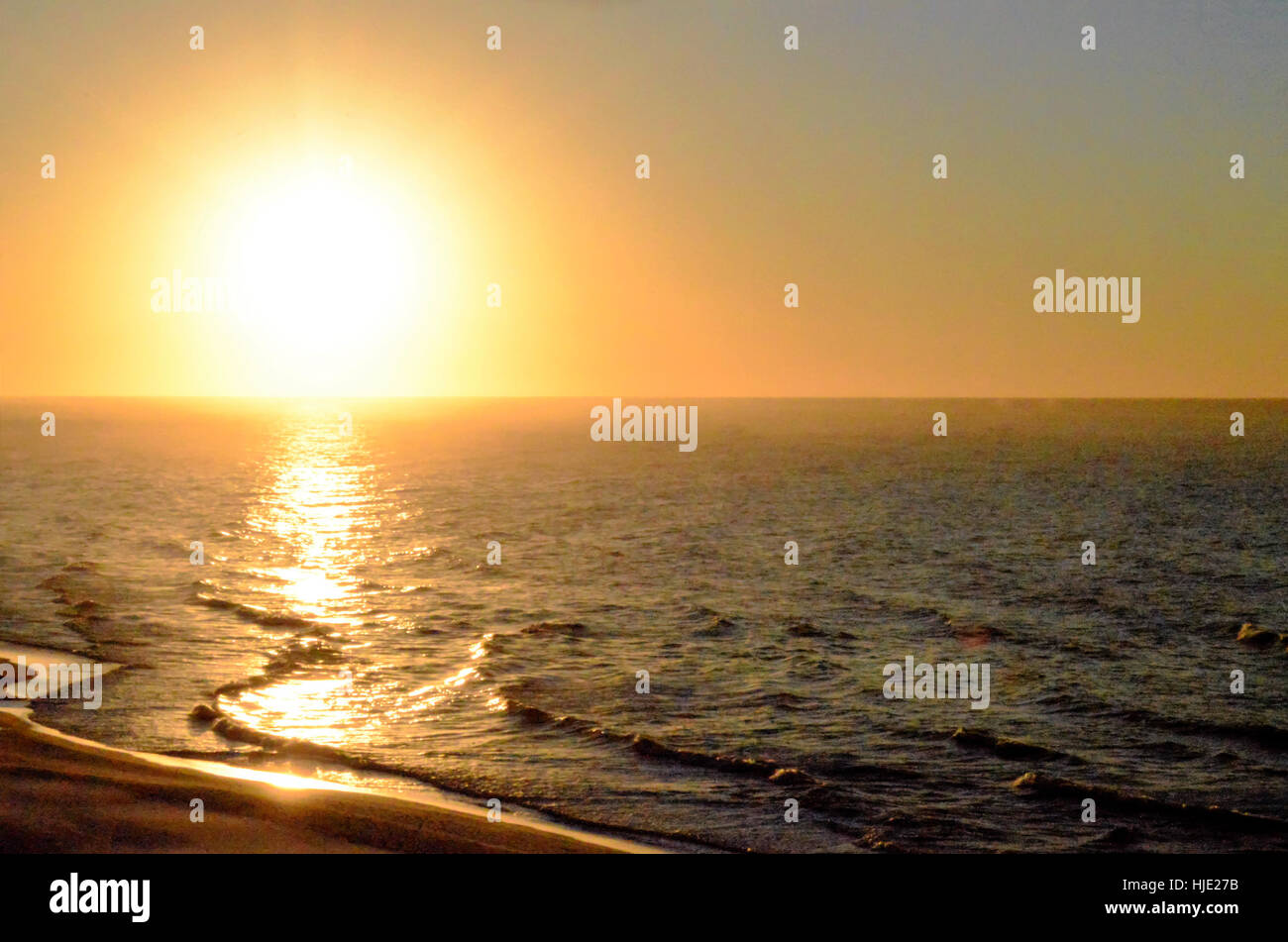 Sun Rising Over Ocean Stock Photos & Sun Rising Over Ocean Stock Images ...
