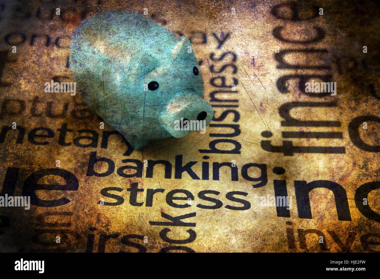 Banking stress concept grunge concept Stock Photo - Alamy
