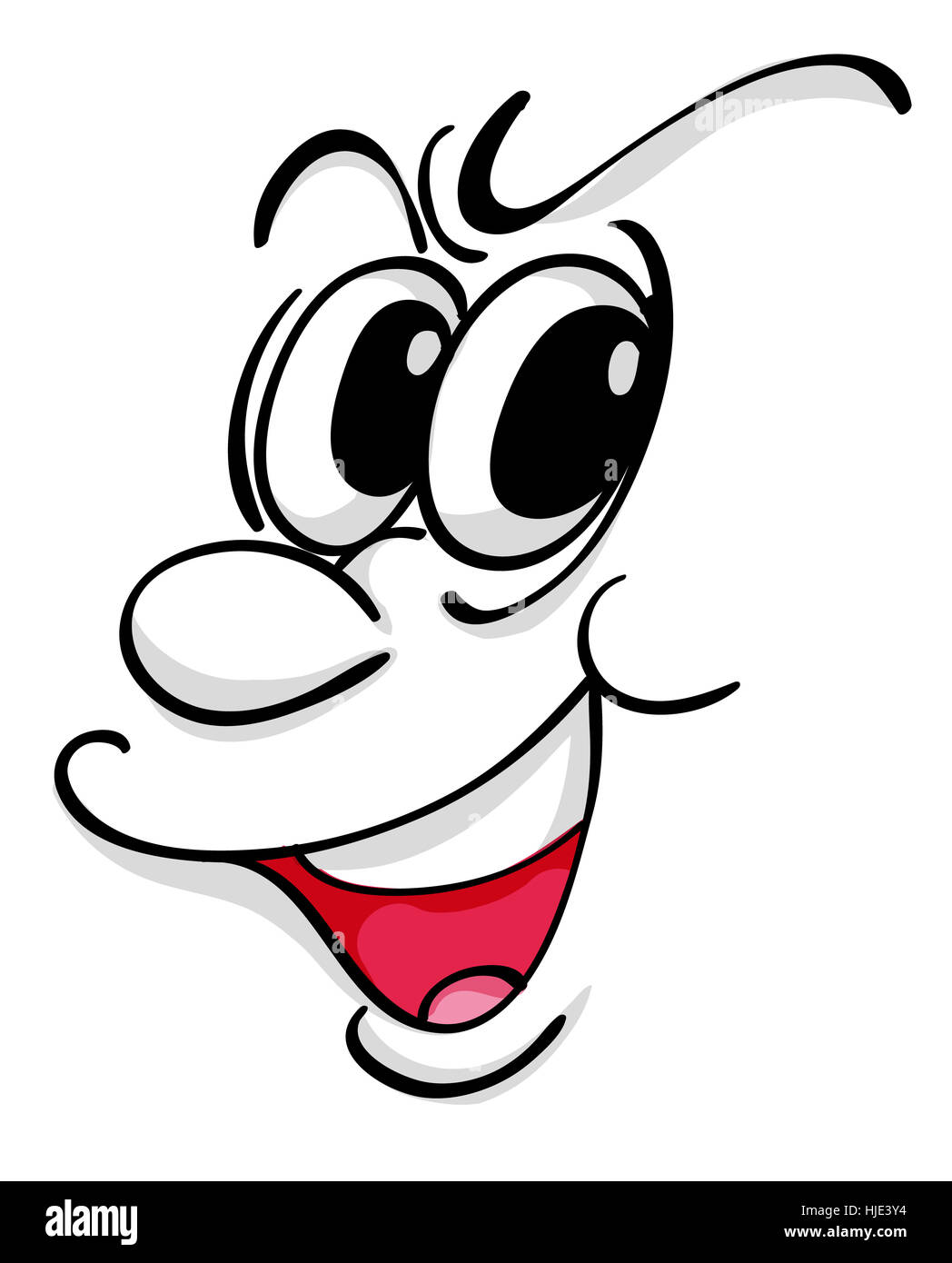 Illustration of a comical facial expression Stock Photo - Alamy