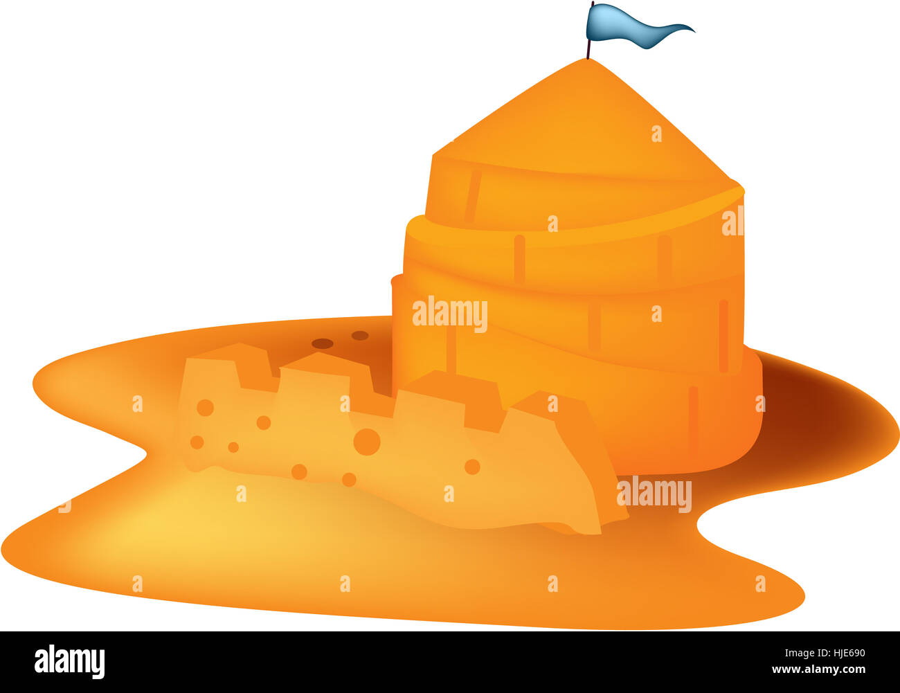 illustration of fort on white Stock Photo - Alamy