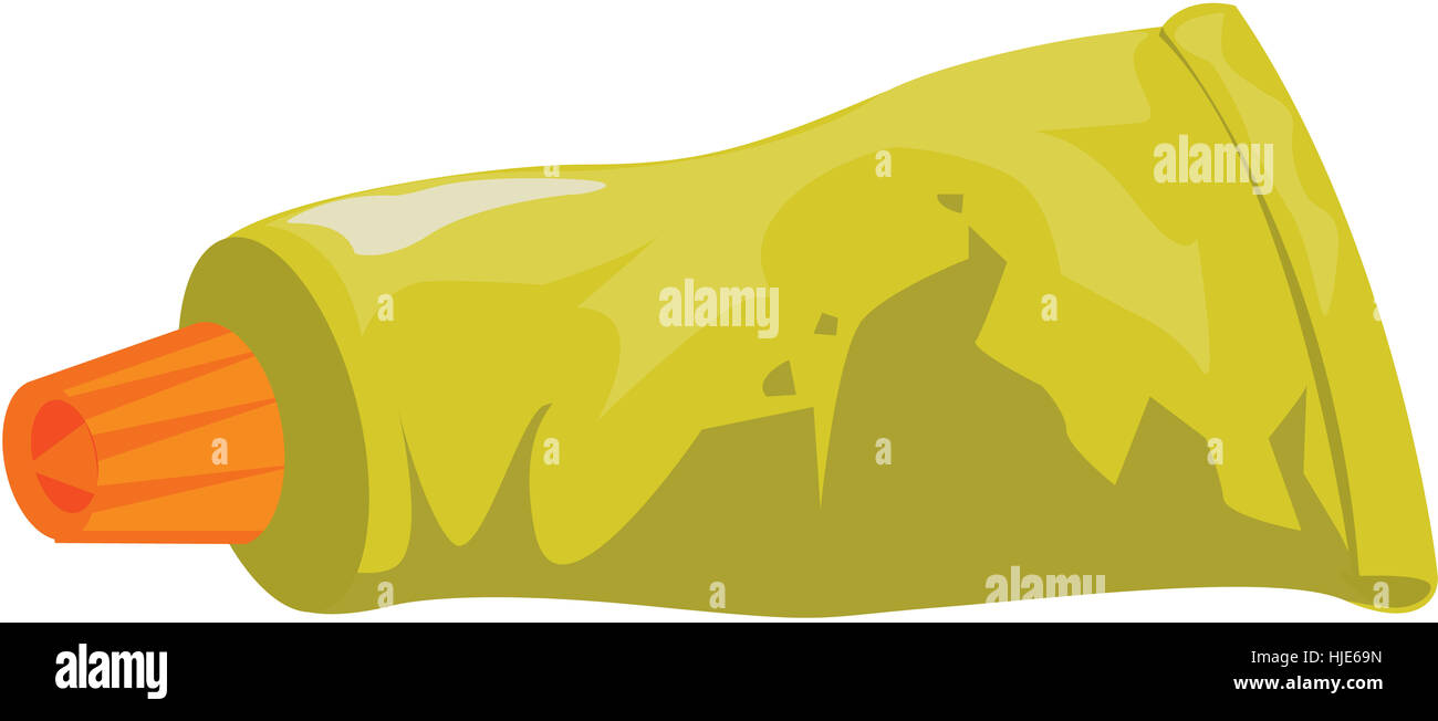 illustration of paste tube on white Stock Photo - Alamy