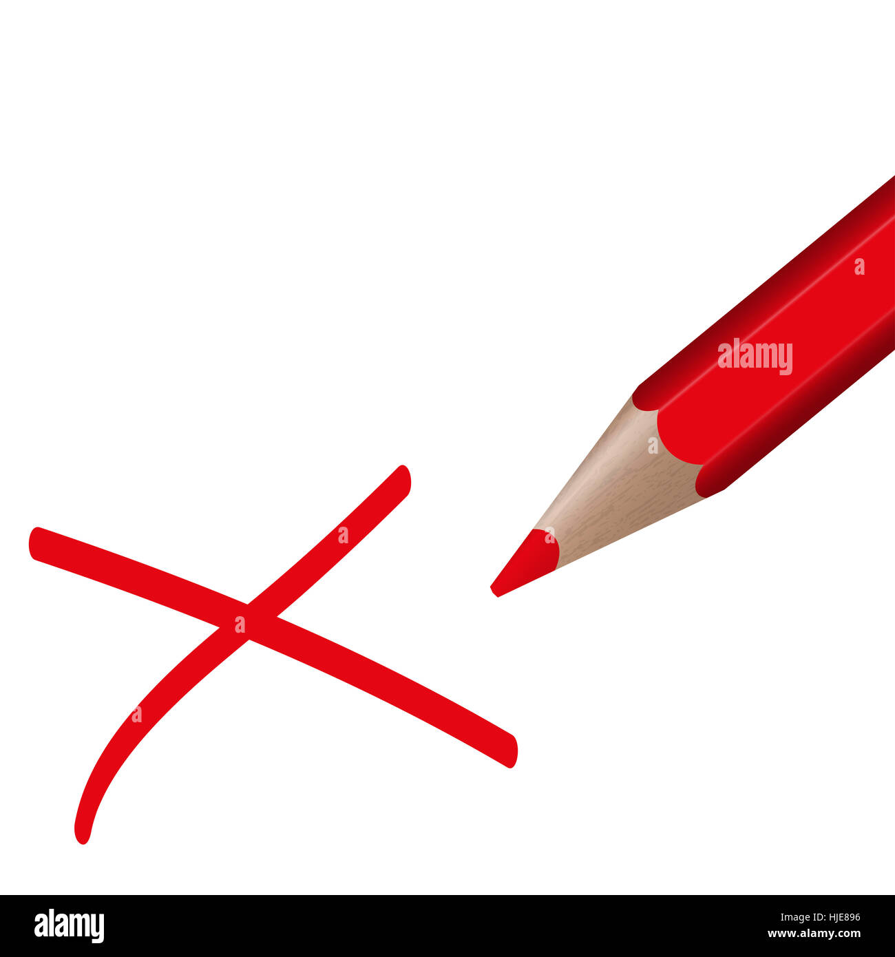 vote - red pen Stock Photo - Alamy