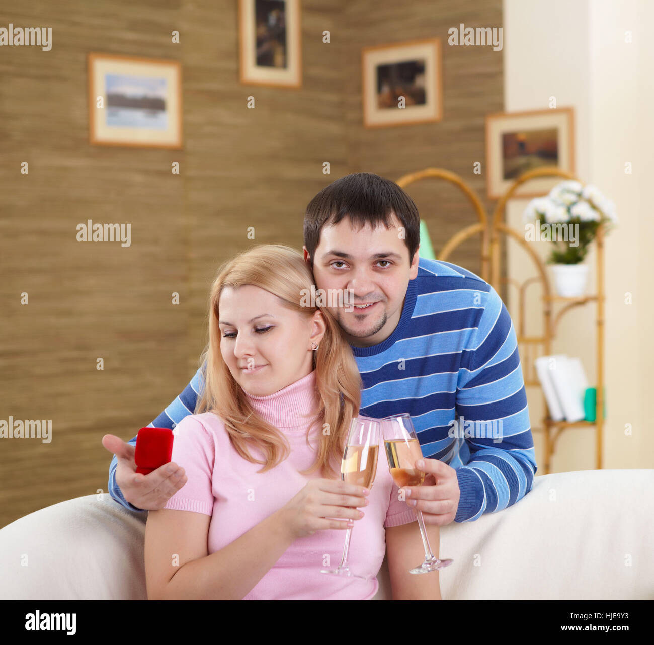 Husband wife celebrating something hi-res stock photography and images ...