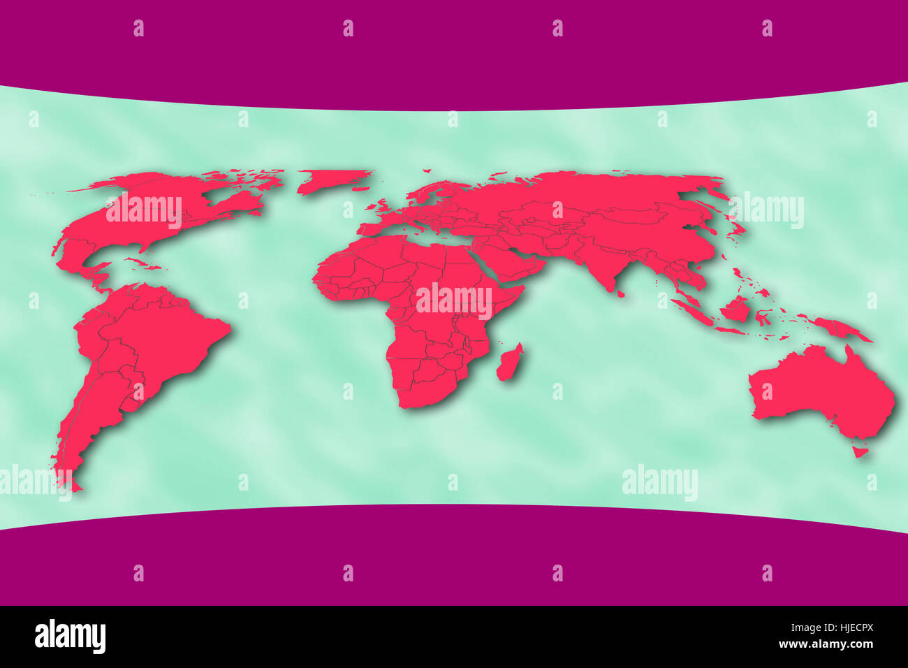 map of the world Stock Photo - Alamy