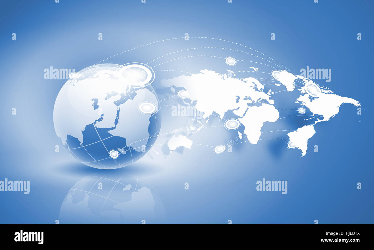 Blue digital image globe hi-res stock photography and images - Alamy