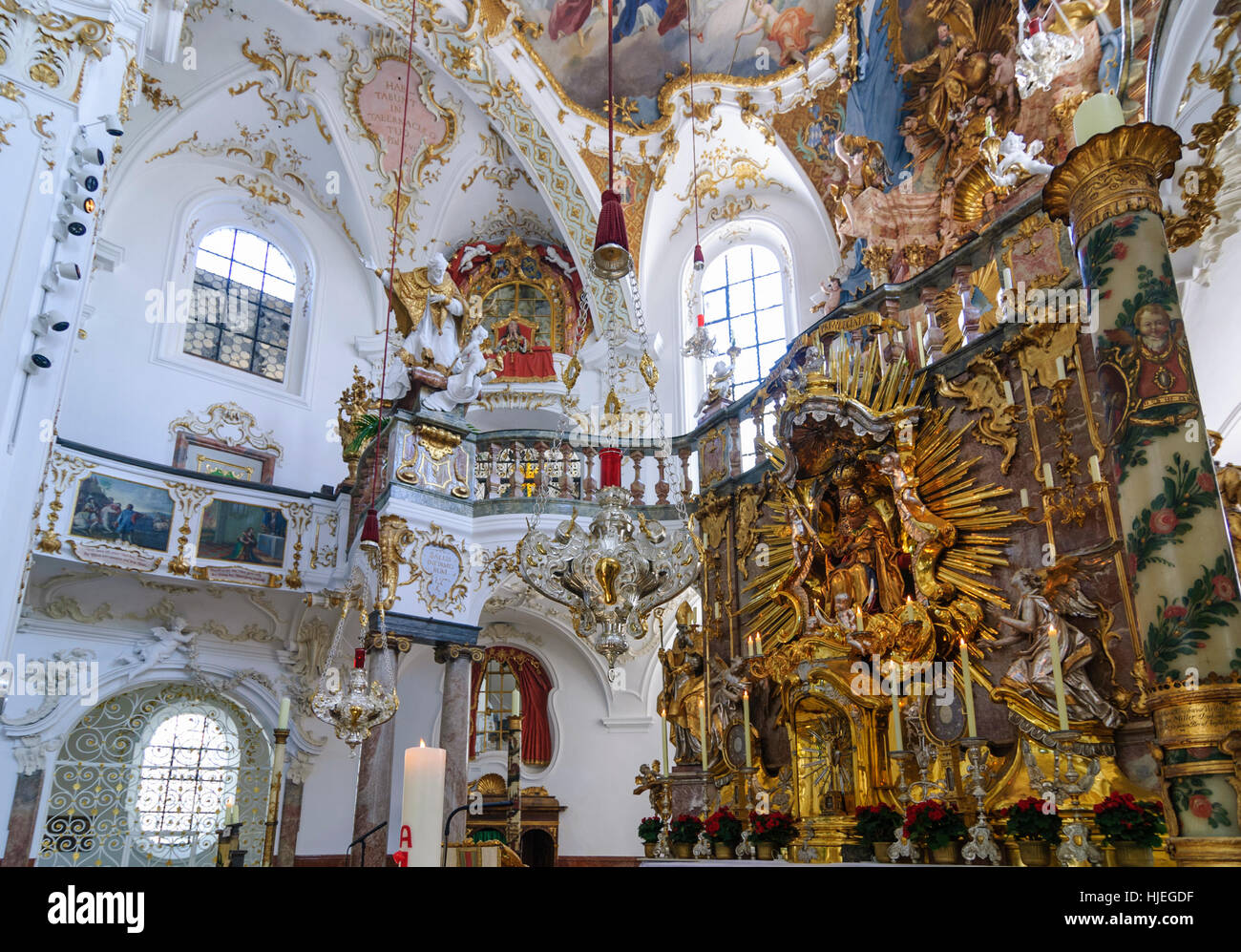 Andechs: Monastery Andechs; Monastery church; High altar with mercy ...