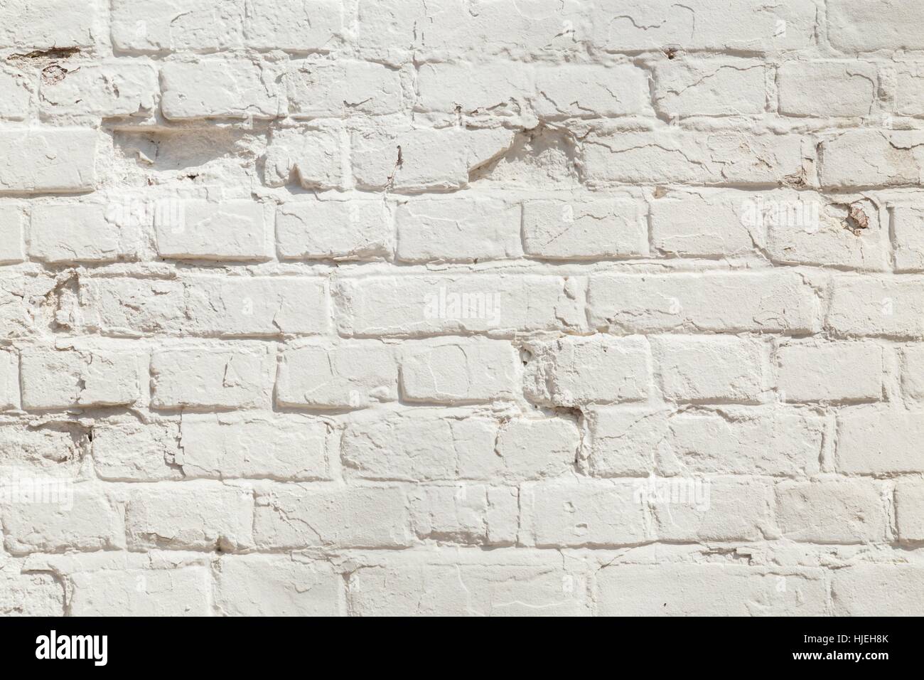 Old white brick wall texture Stock Photo - Alamy