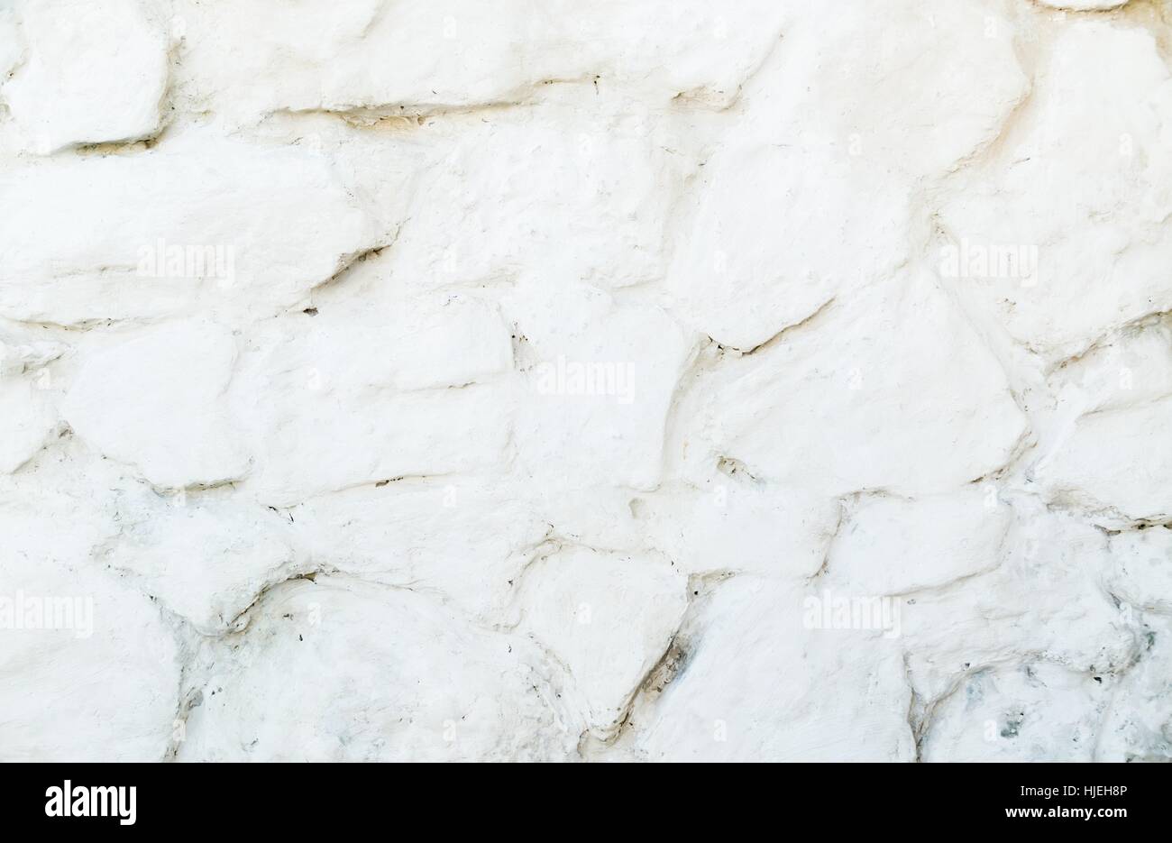 Stone wall pattern. Big concrete bricks outside Stock Photo - Alamy