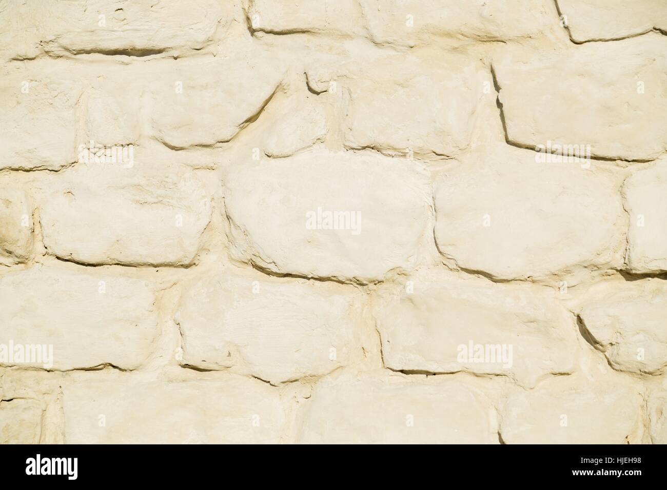 Stone wall pattern. Big concrete bricks outside Stock Photo - Alamy