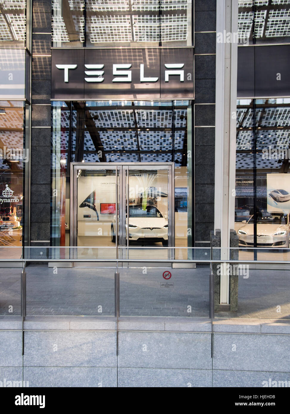 Europe italy milan tesla cars hi-res stock photography and images - Alamy