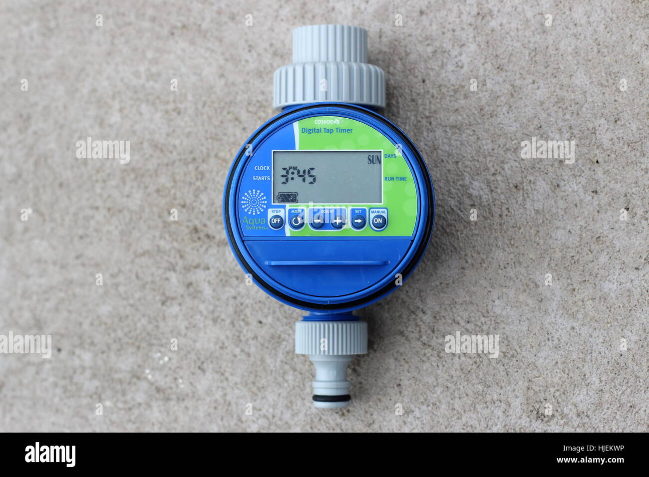 Close up of Digital Tap Timer isolated Stock Photo - Alamy