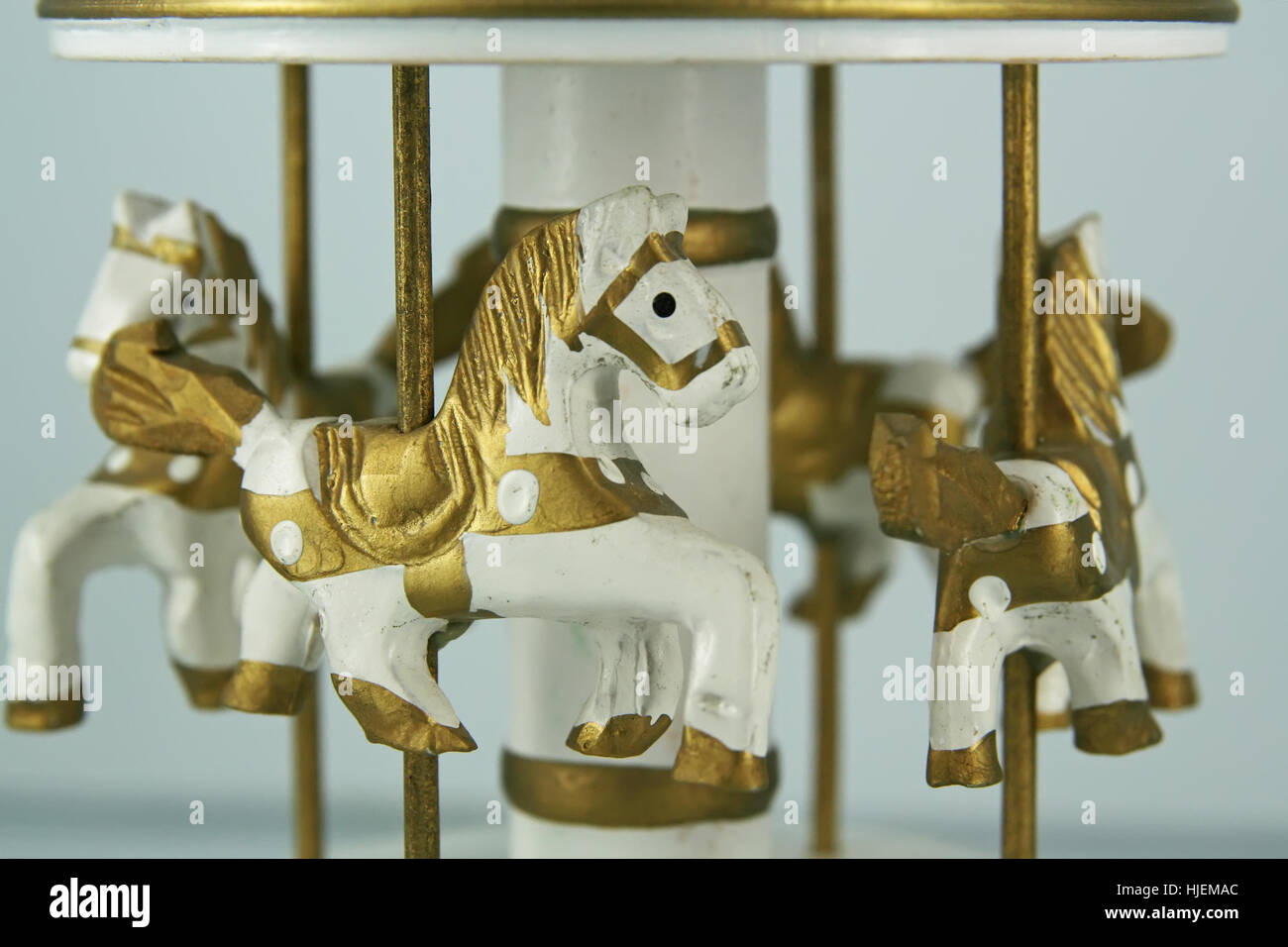 Small carousel figures. Carousel toy Stock Photo - Alamy