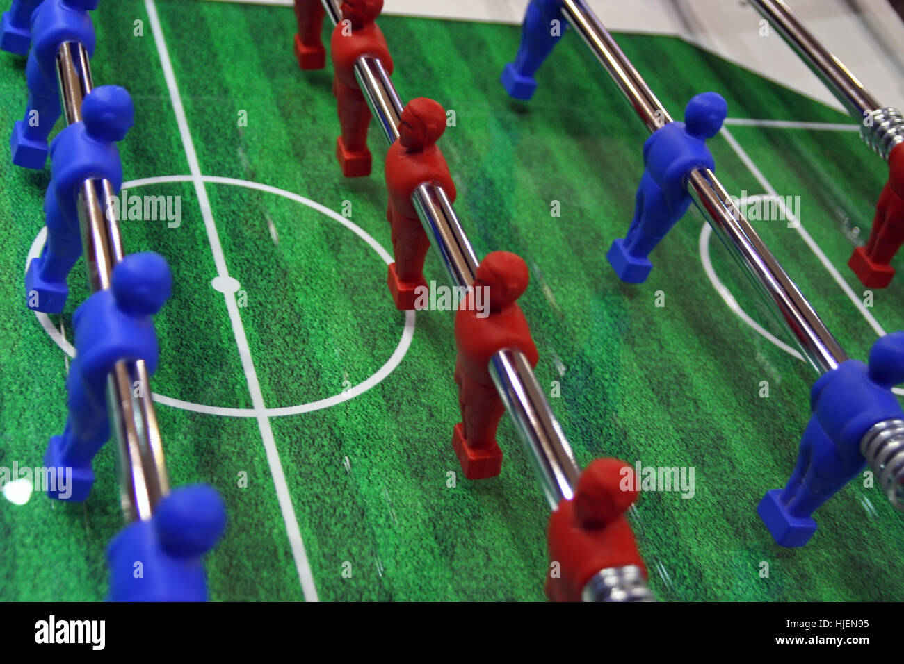Table football figures. Table soccer figures Stock Photo - Alamy