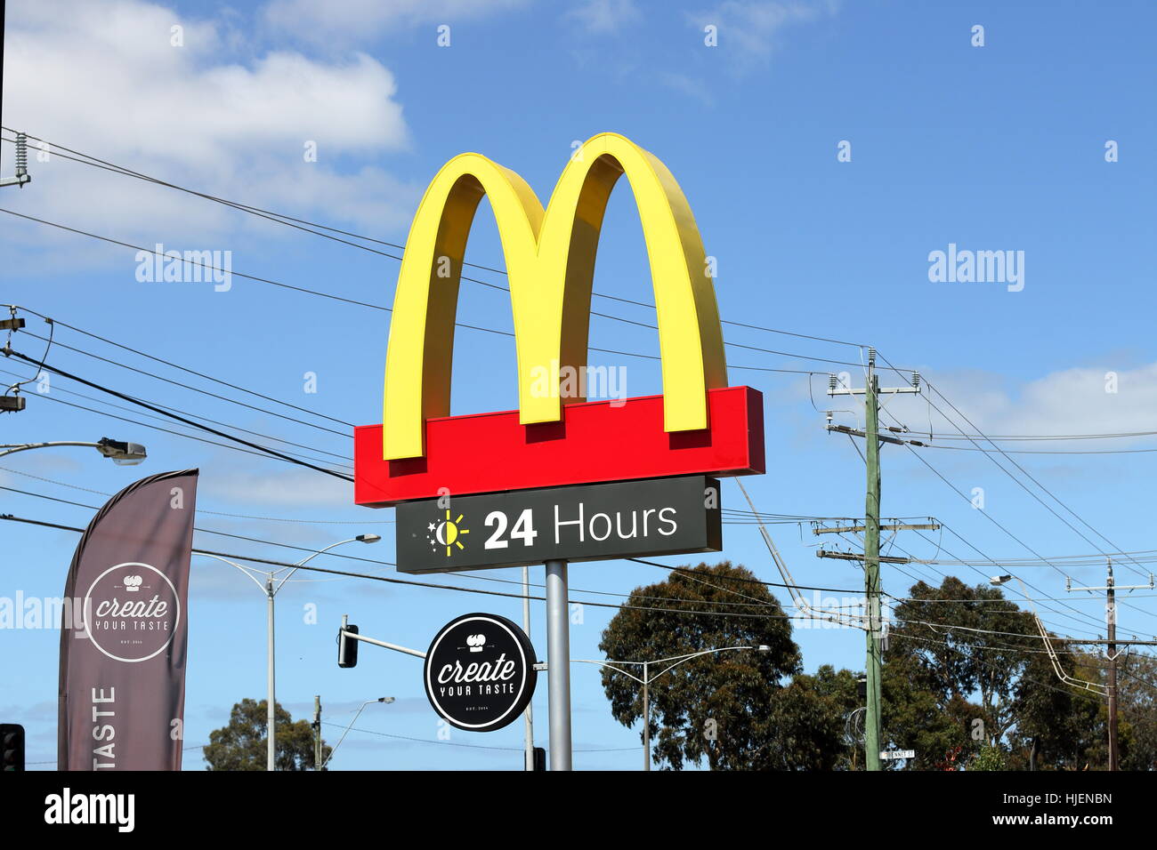Australian McDonald's logo Stock Photo - Alamy