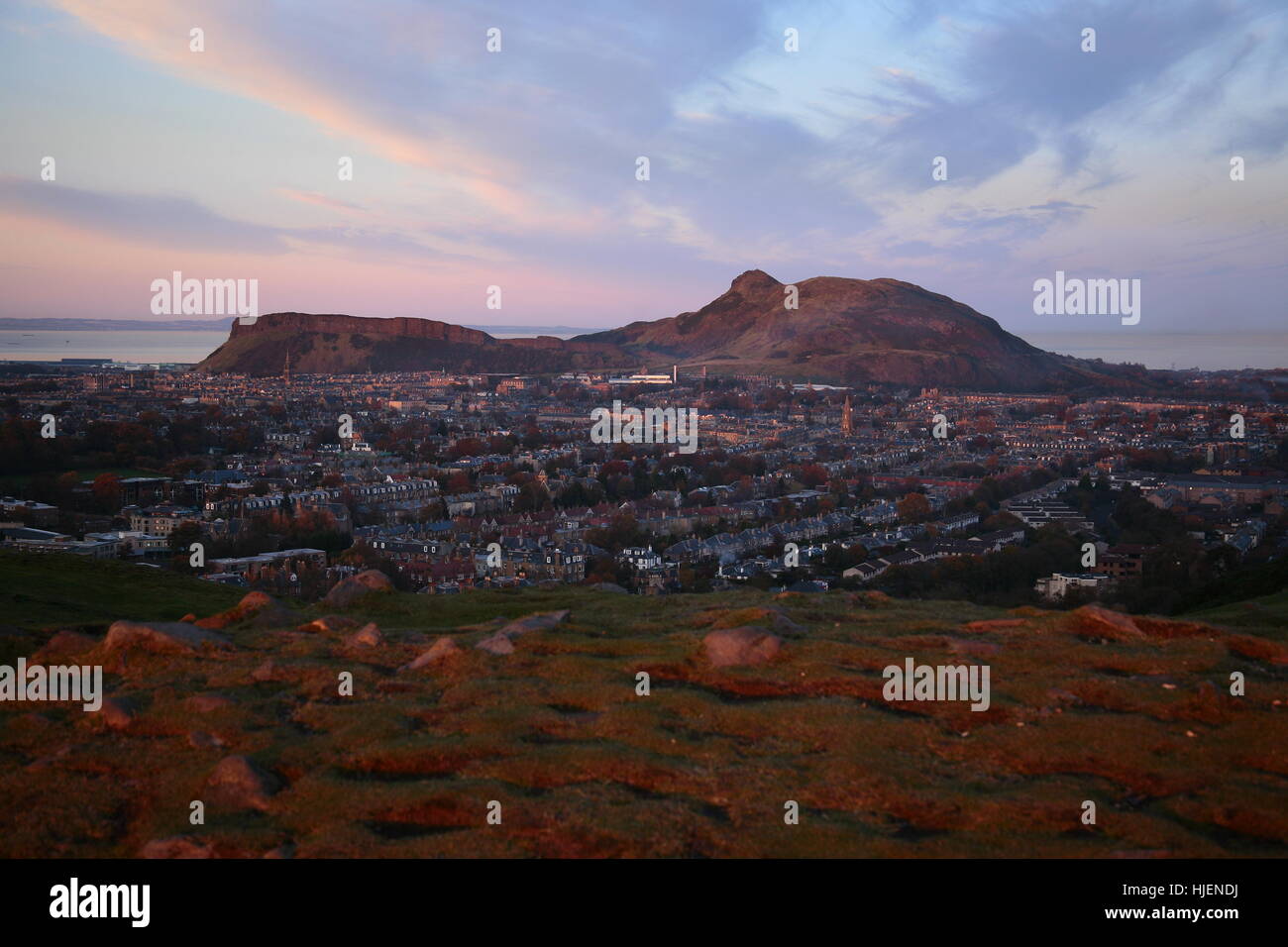 Architecture and nature parks in Edinburgh, Scotland, UK Stock Photo ...