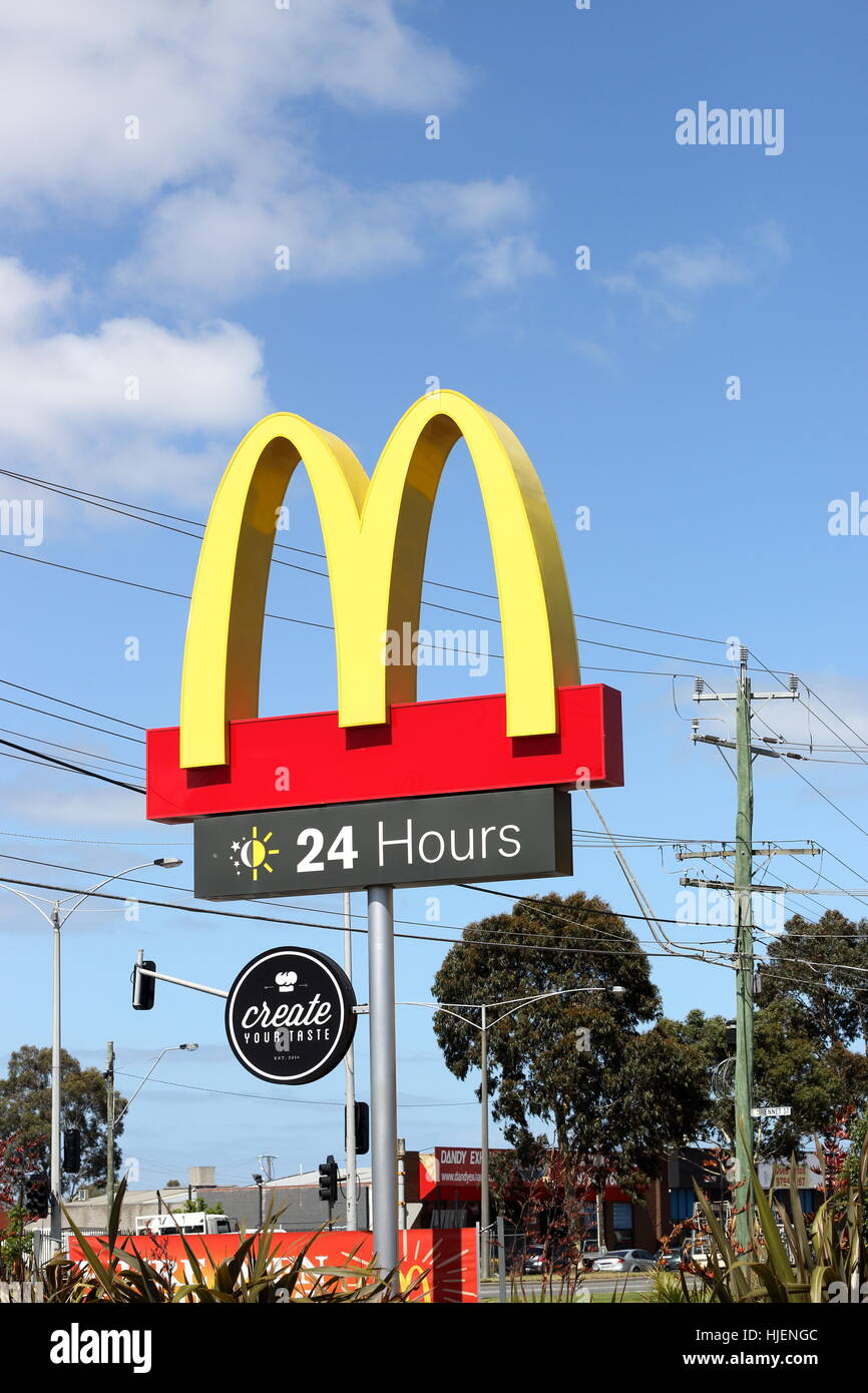 Australian McDonald's logo Stock Photo - Alamy