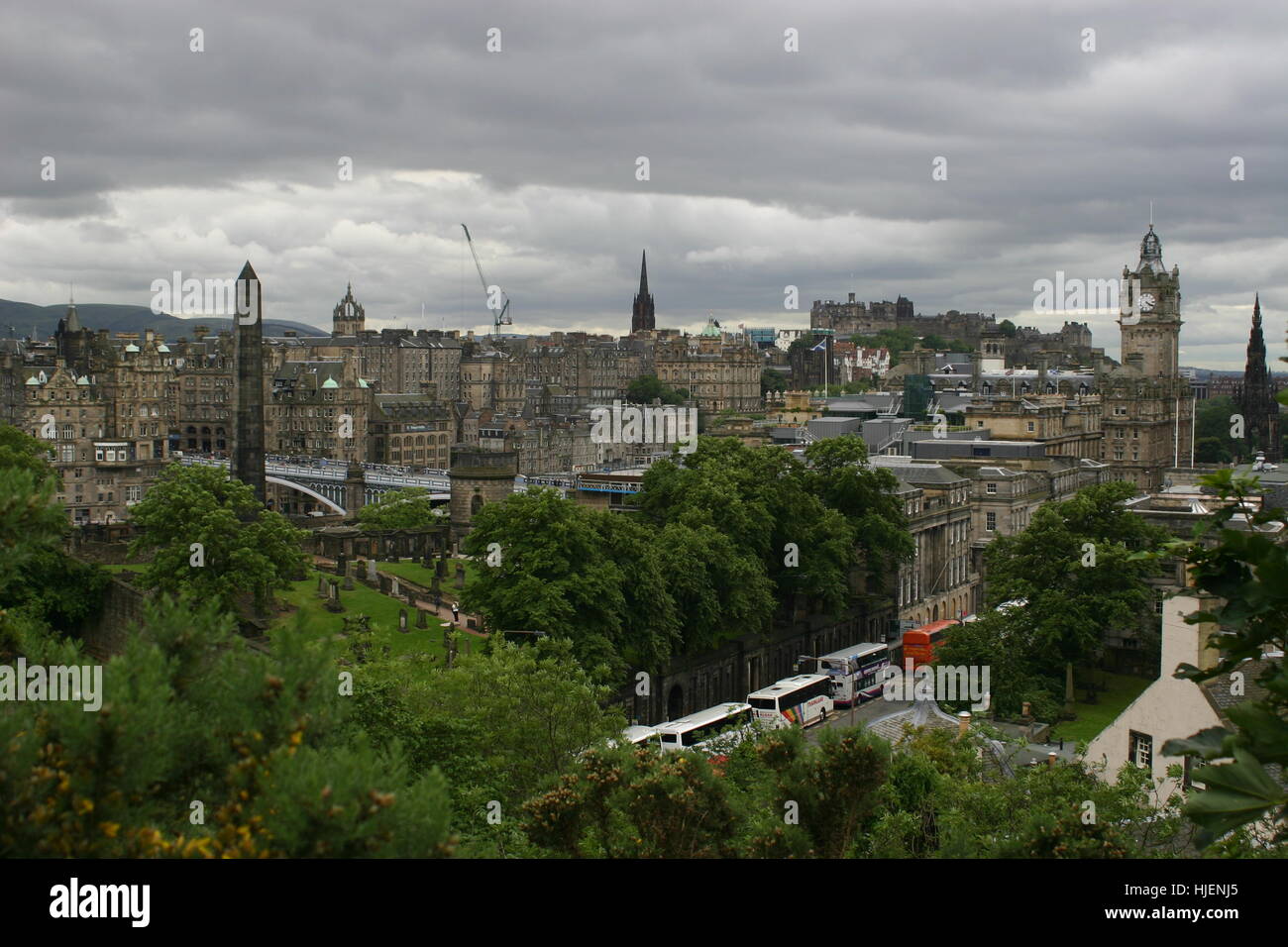 Architecture and nature parks in Edinburgh, Scotland, UK Stock Photo ...