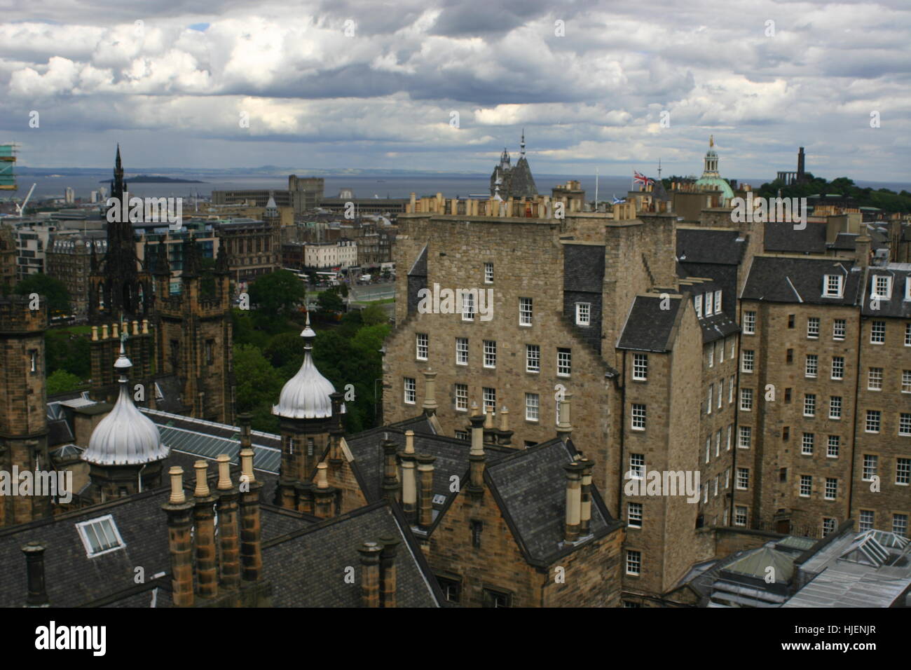 Architecture and nature parks in Edinburgh, Scotland, UK Stock Photo ...