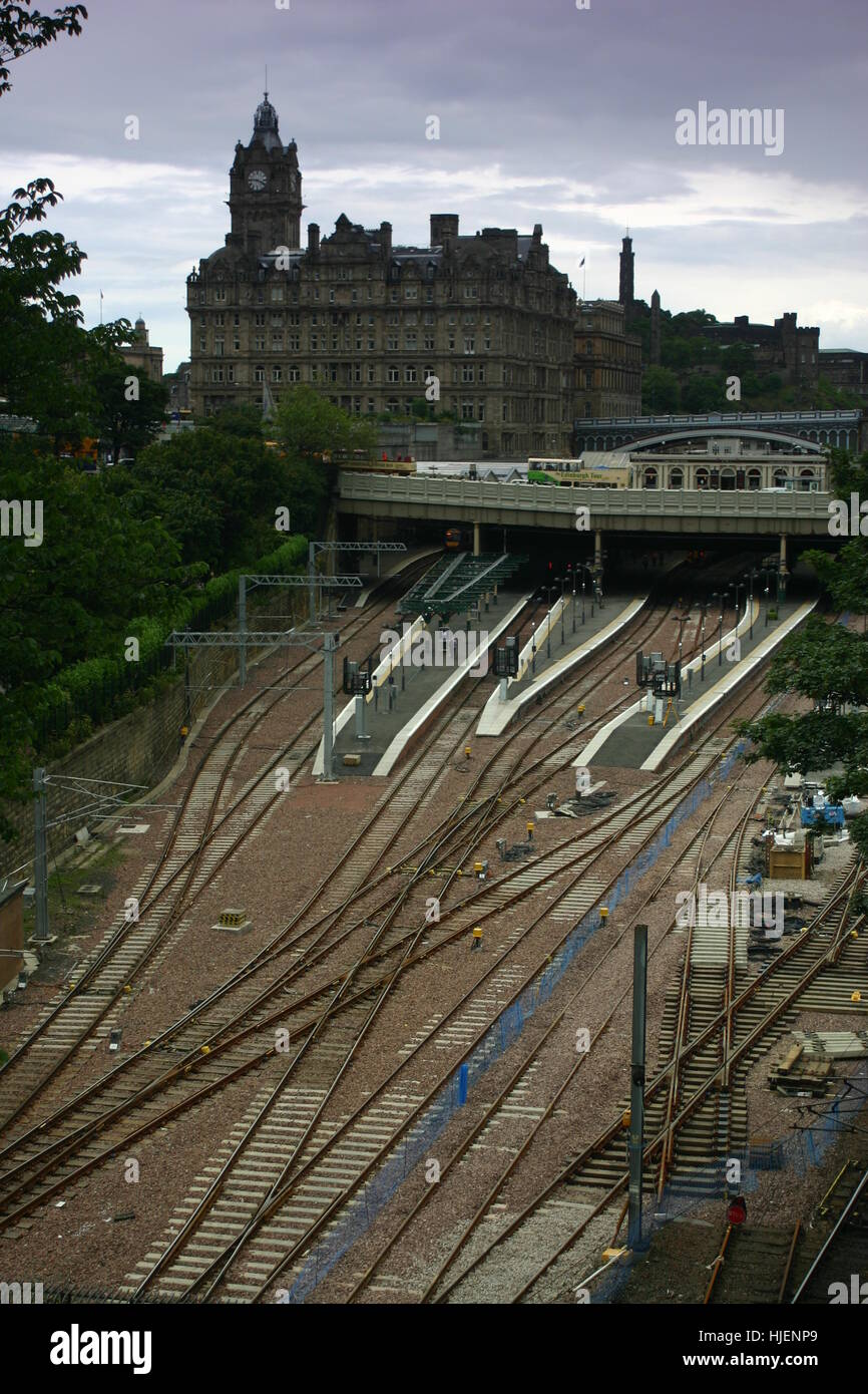 Architecture and nature parks in Edinburgh, Scotland, UK Stock Photo ...