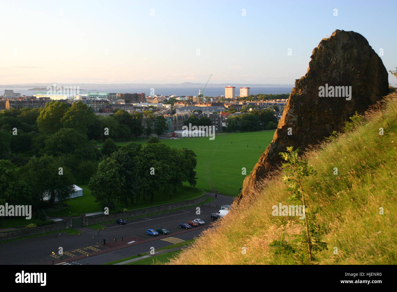 Architecture and nature parks in Edinburgh, Scotland, UK Stock Photo ...