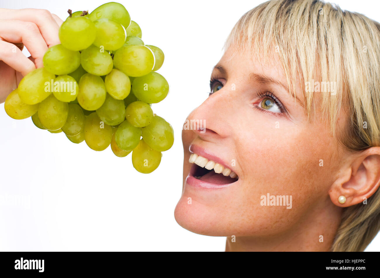 woman, fruit, food, dish, meal, eating, eat, eats, vine, grape vine ...