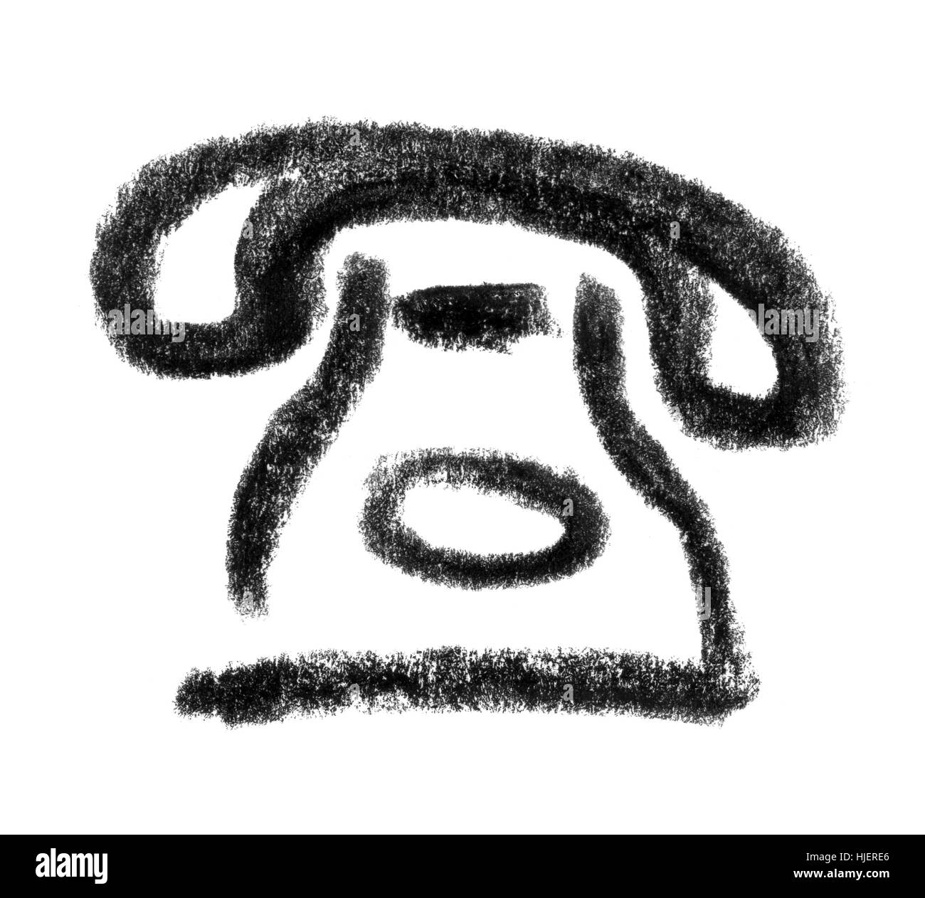 conversation, sign, signal, telephone, phone, call, art, painting Stock ...