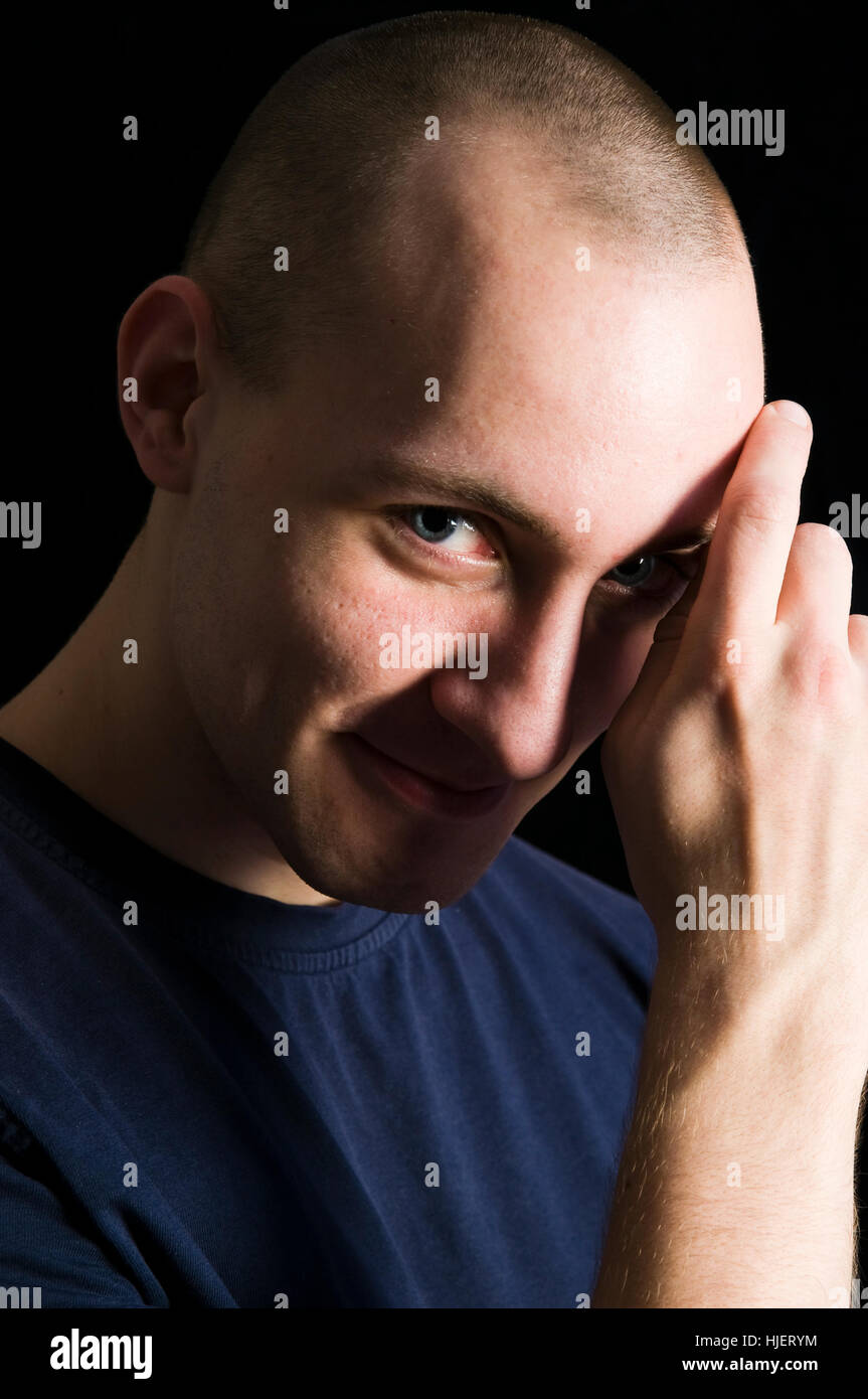 hand at forehead 3 Stock Photo - Alamy