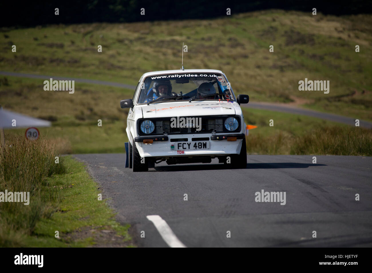 Mewla Historic Rally Event at Epynt Stock Photo - Alamy