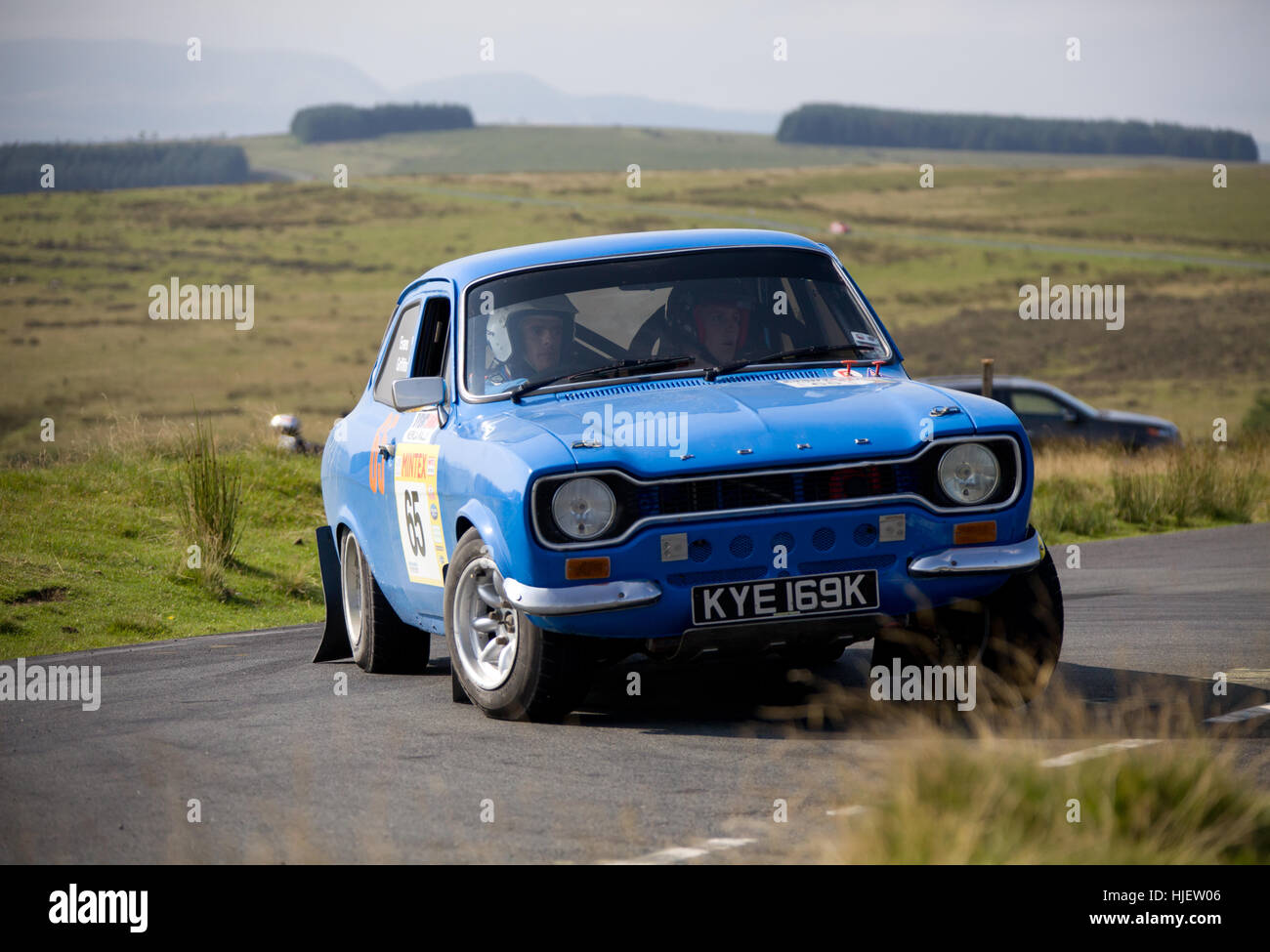 Mewla Historic Rally Event at Epynt Stock Photo - Alamy