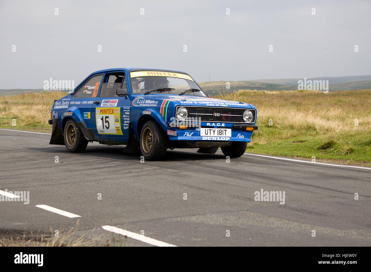 Mewla Historic Rally Event at Epynt Stock Photo - Alamy