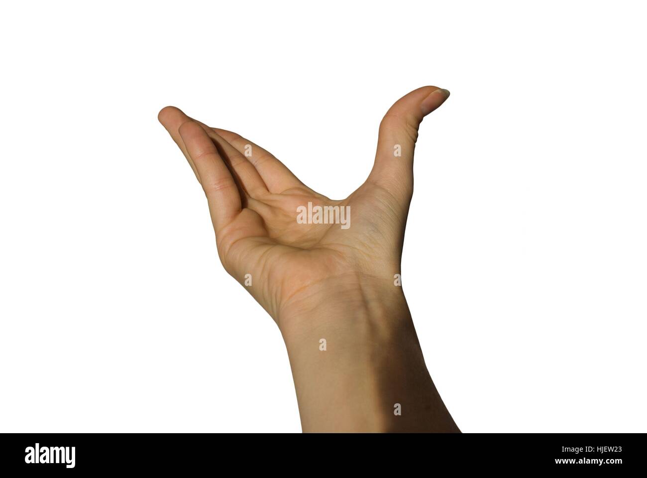 a hand serving or offering something, isolated Stock Photo - Alamy