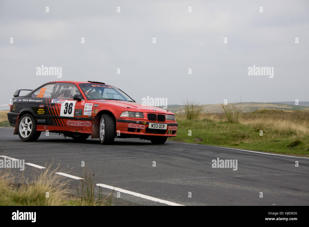 Mewla Historic Rally Event at Epynt Stock Photo - Alamy