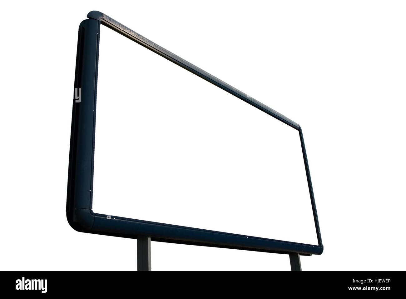 Empty advertisement board isolated on white Stock Photo - Alamy