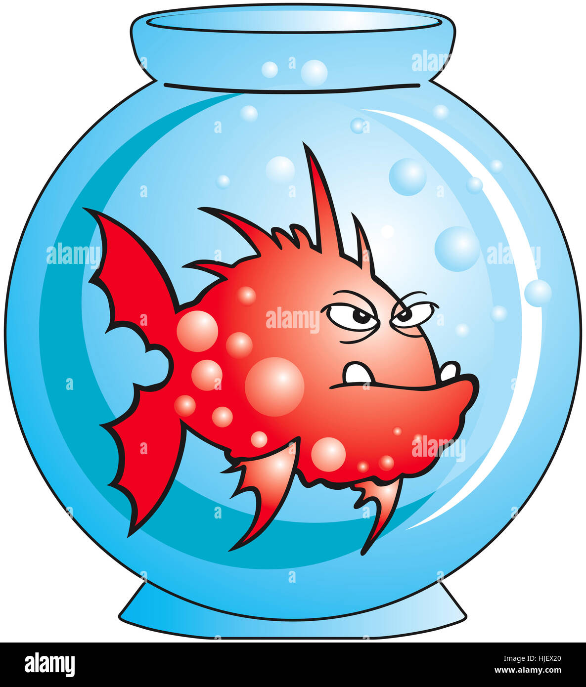 Angry fish cartoon hi-res stock photography and images - Alamy
