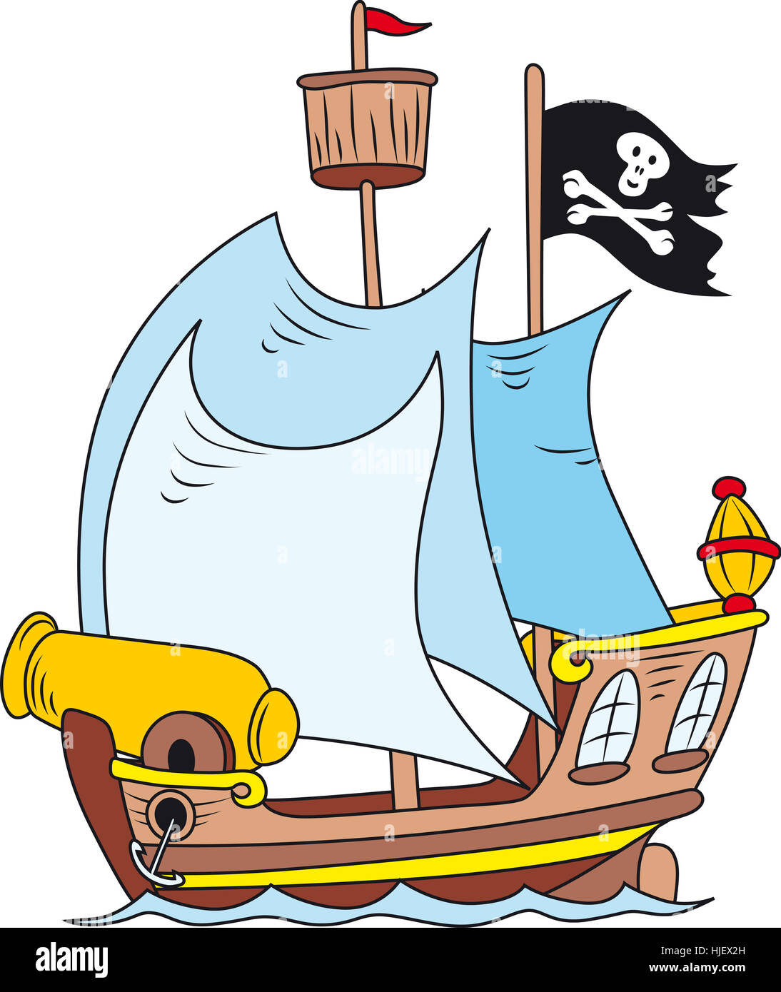 vessel, cruise, sailing boat, sailboat, galley, cartoon, trip, journey ...