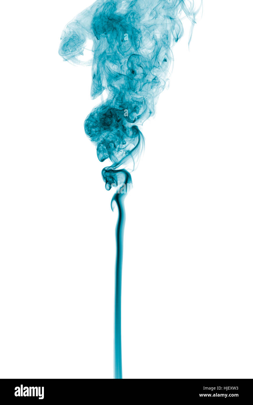 isolated, abstract, curve, smoke, blue, isolated, colour, vertical ...