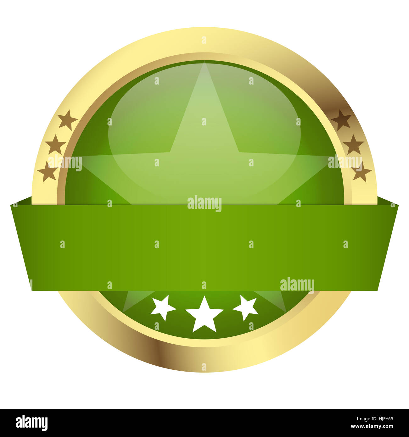 template - button with banner Stock Photo - Alamy