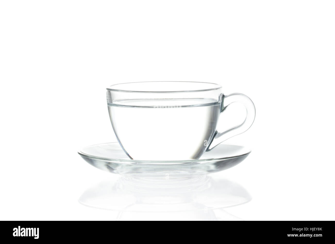 Cup with water isolated on white background Stock Photo - Alamy